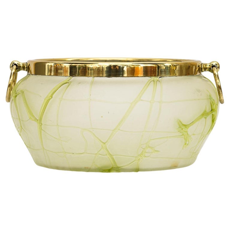 Art Deco Palme Koenig Glass Fruit Bowl Vienna Around 1920s For Sale at ...