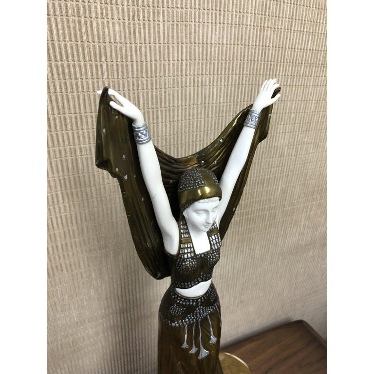 Art Deco Paris Ballet Dancer Sculpture by D.H. Chiparus and Etling ...