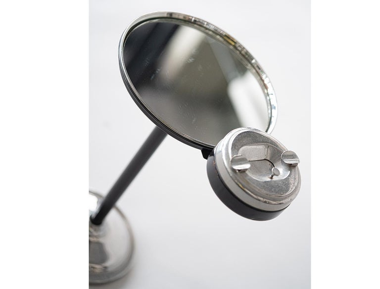 Art Deco Table with a Mirror Top and a Side Ash-Tray For Sale at 1stDibs
