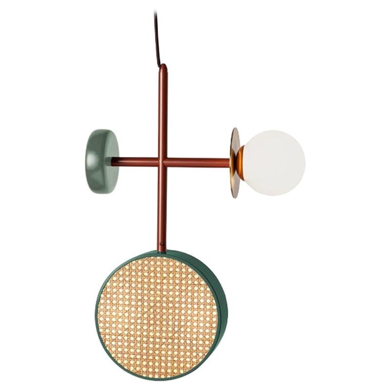 Art Deco Pendant Lamp Monaco II in Copper color, Polished Brass and ...