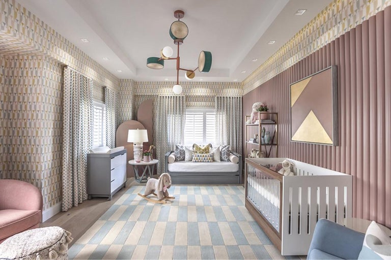 Art Deco Pendant Lamp Monaco in Salmon, Copper color, Black, Brass and ...