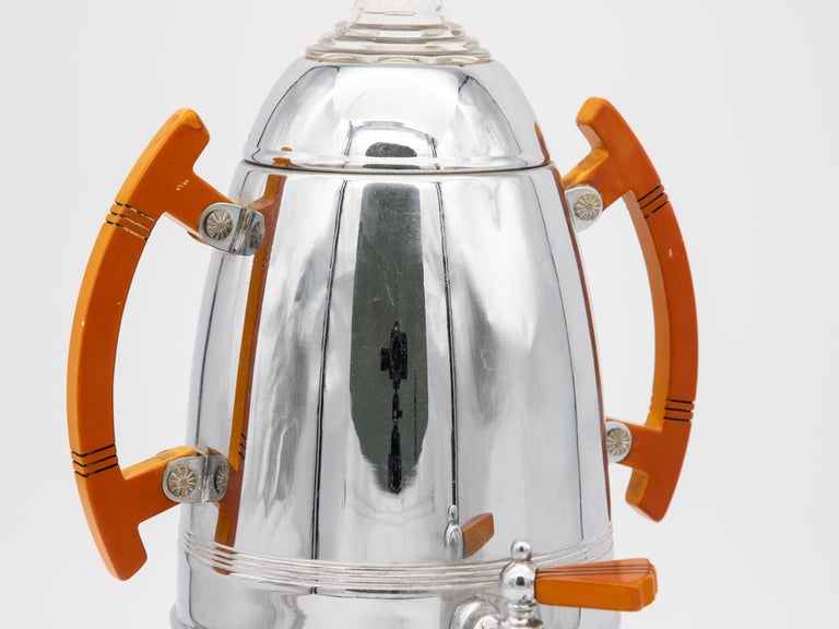 Art Deco Percolator and Sugar Bowl For Sale at 1stDibs