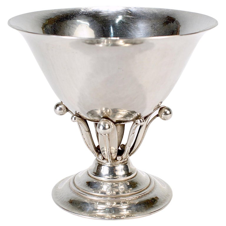 Art Deco Period Georg Jensen Sterling Silver Footed Bowl by Johan Rohde ...