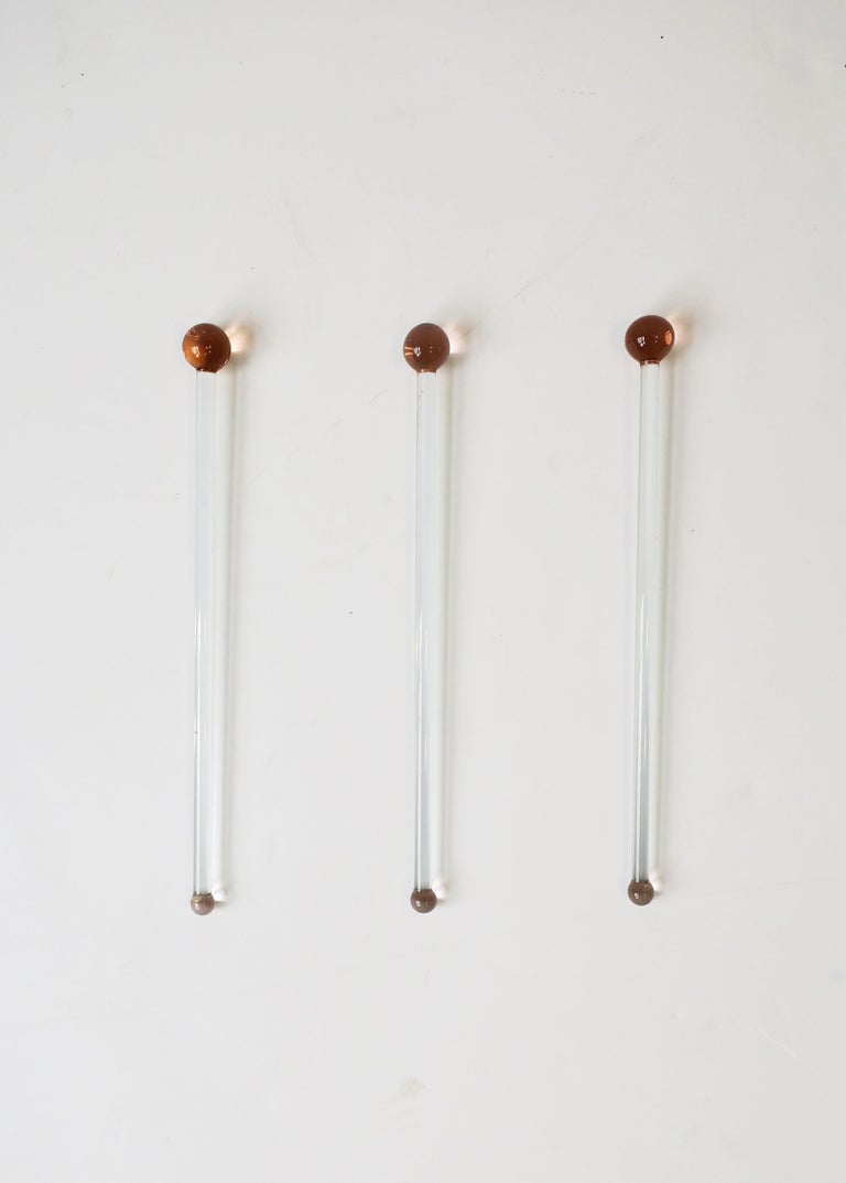 Vintage Barware Art Deco Period Art Glass Cocktail Stirrers, Set of 3 ...