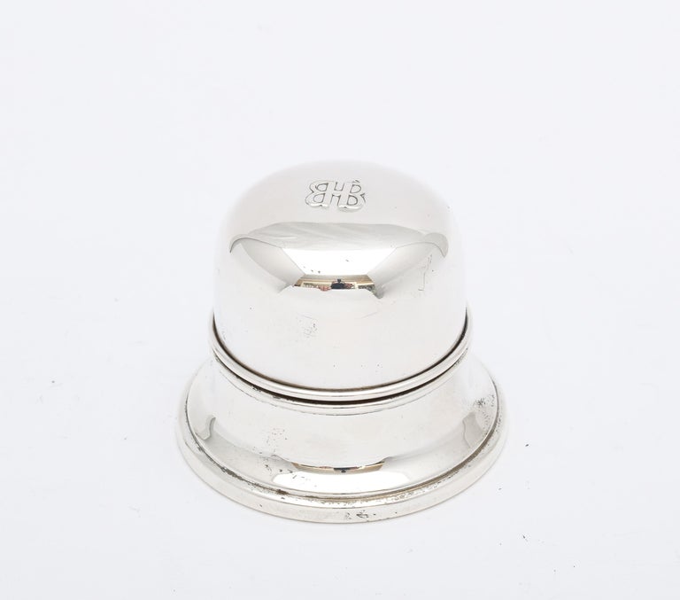 Art Deco Period Sterling Silver Ring Box with Hinged Lid For Sale at ...