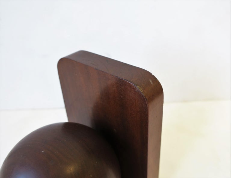 Art Deco Period Wood Bookend at 1stDibs