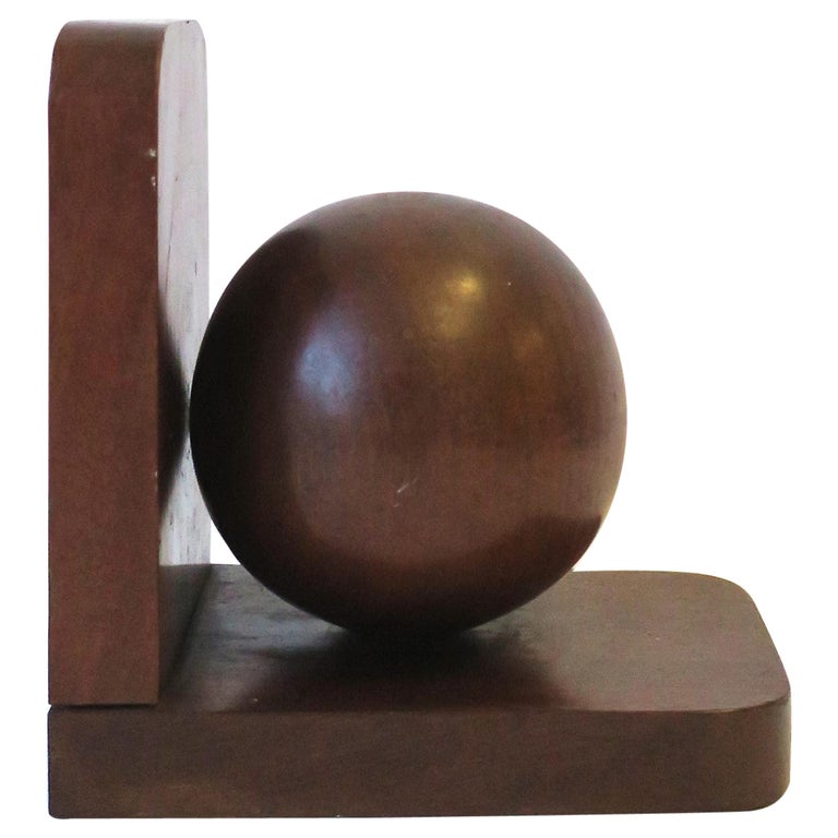 Art Deco Period Wood Bookend at 1stDibs