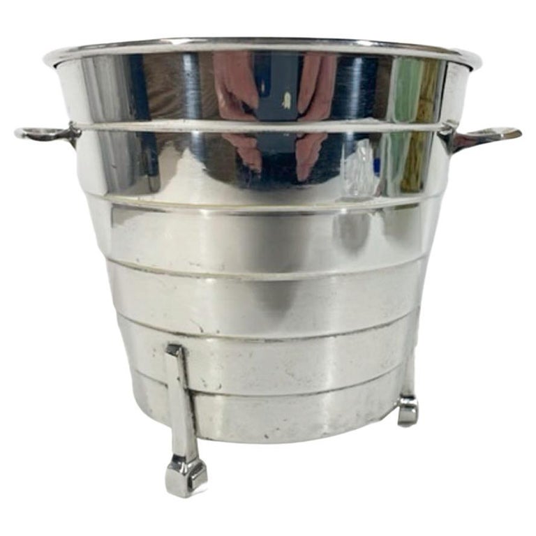 Art Deco P.H. Vogel Silver Plate Ice Bucket with Removable Ice Guard at ...