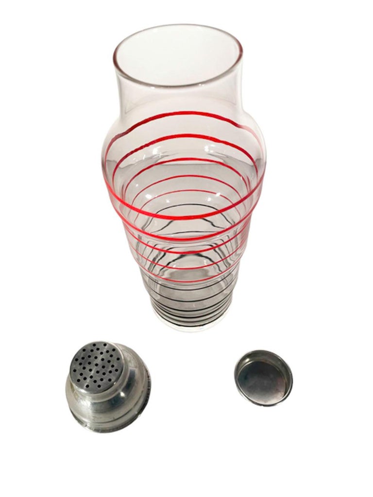 Art Deco Philco Radio Bar Type Cocktail Shaker W/ Red and Black Line ...
