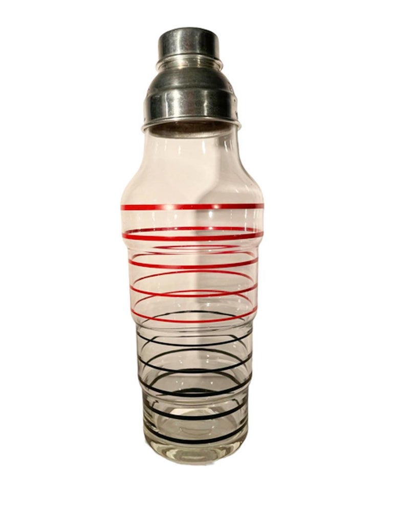 Art Deco Philco Radio Bar Type Cocktail Shaker W/ Red and Black Line ...
