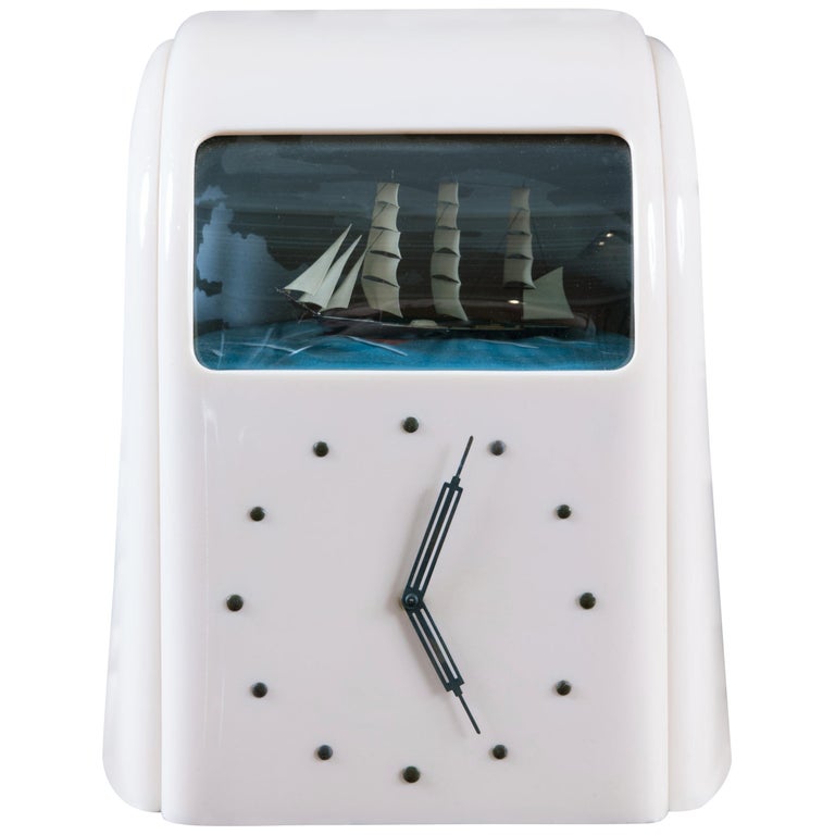 Art Deco Pink Vitascope Electric Clock at 1stDibs