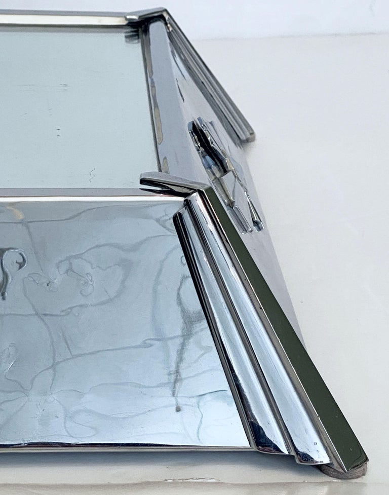 Art Deco Plateau Mirror or Mirrored Cake Stand from England For Sale at ...