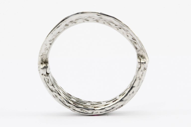 Art Deco Platinum Diamond Emerald Sapphire Ruby Flip Swivel Ring ...