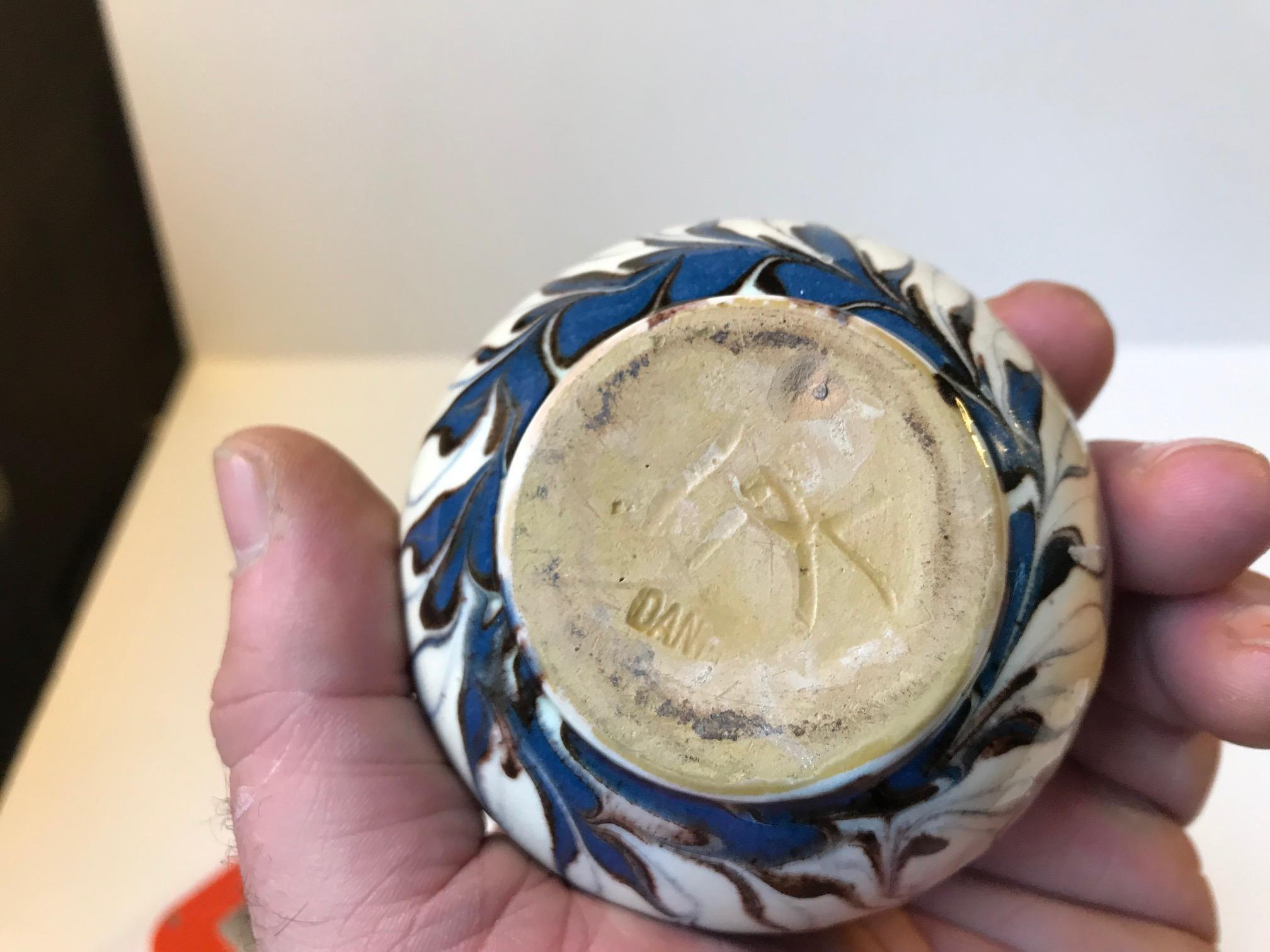 Art Deco Pottery Potpourri Vessel by Herman A. Kähler for Kähler ...