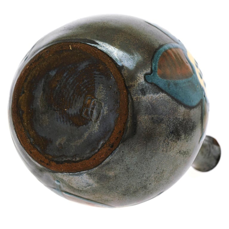 Art Deco Pottery Vase by Paul Jacquet at 1stDibs