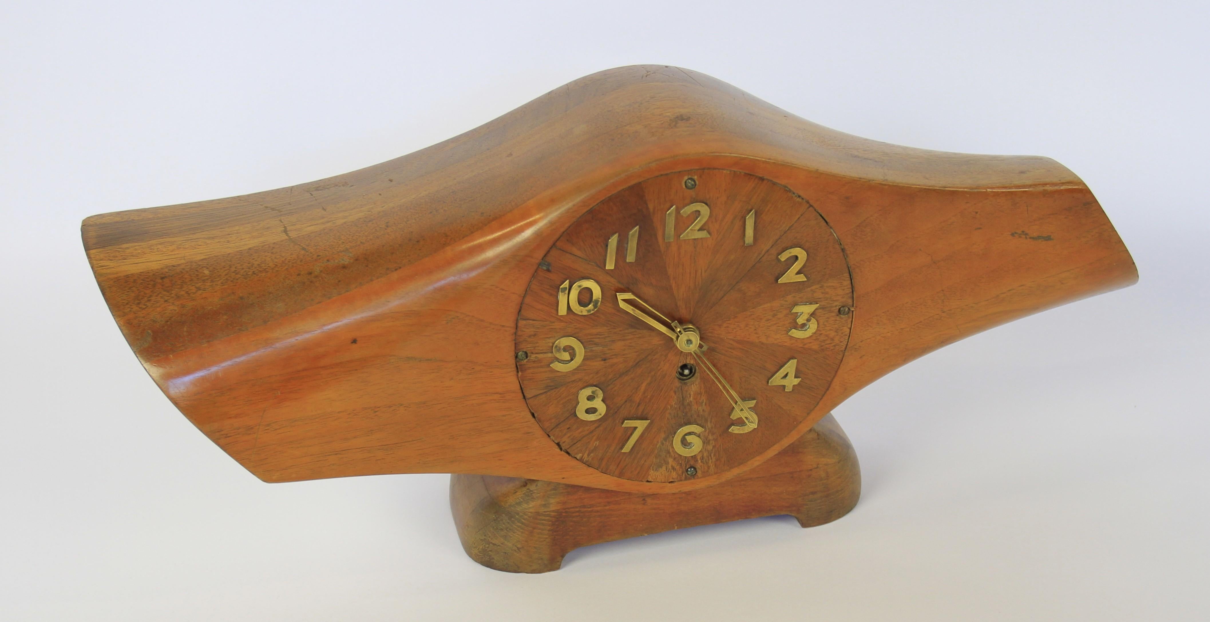 Art Deco Propeller clock circa 1920s. For Sale at 1stDibs