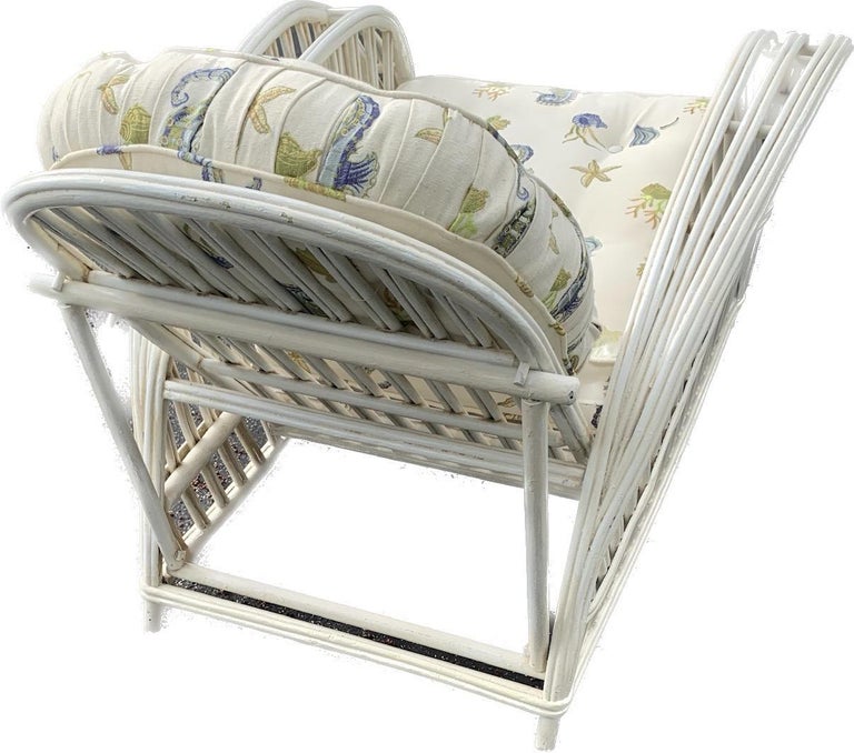 Art Deco Rattan Reclining Armchair / Morris Chair For Sale at 1stDibs