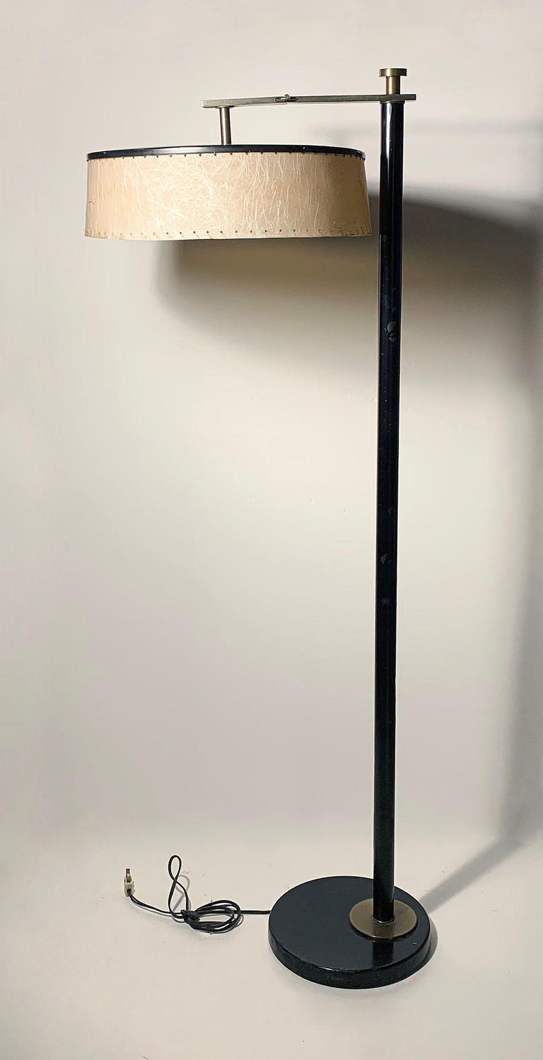 Art Deco Reading / Torchiere Floor Lamp by Kurt Versen For Sale at ...