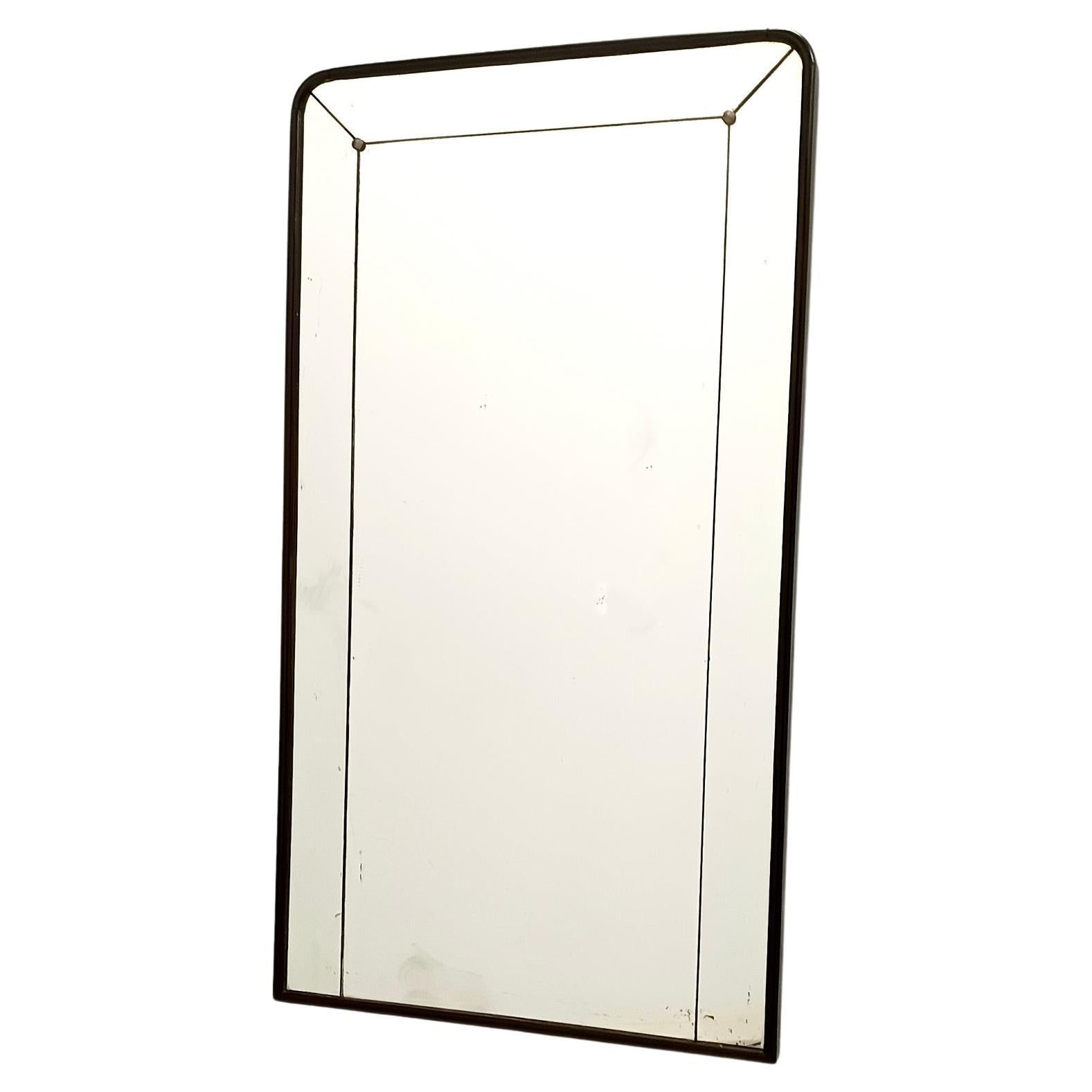 Art Deco Smoked and Antiqued Rectangular Wall Mirror with Sculptural ...