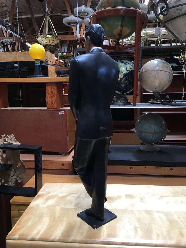 Art Deco Revival Hotel Butler Greeter Statue at 1stDibs