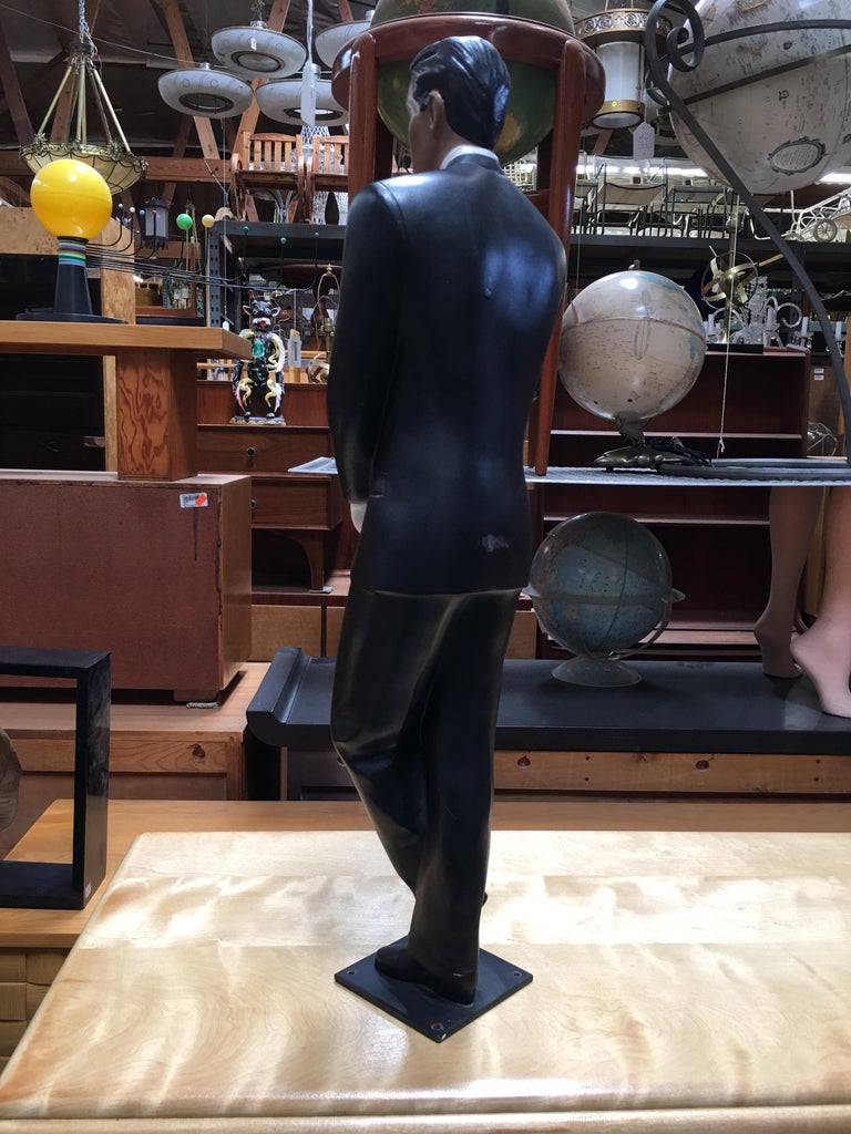 Art Deco Revival Hotel Butler Greeter Statue at 1stDibs
