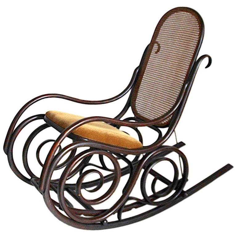 Art Deco Rocking Chair, Thonet, 1930s at 1stDibs