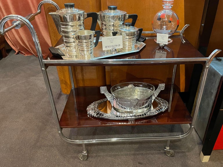 Art Deco Rolling Bar Cart at 1stDibs