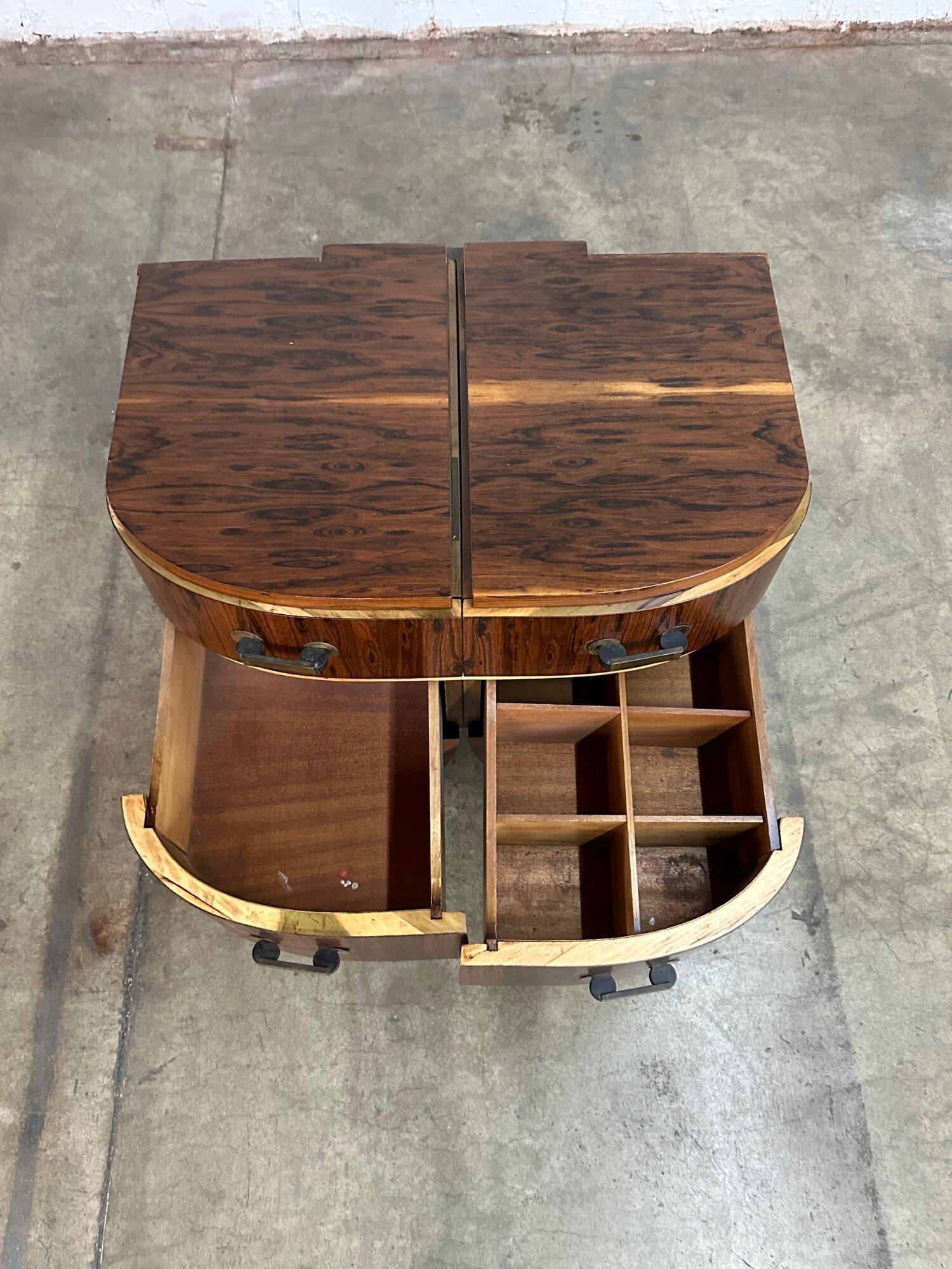 Art Deco Rosewood Side Table For Sale at 1stDibs