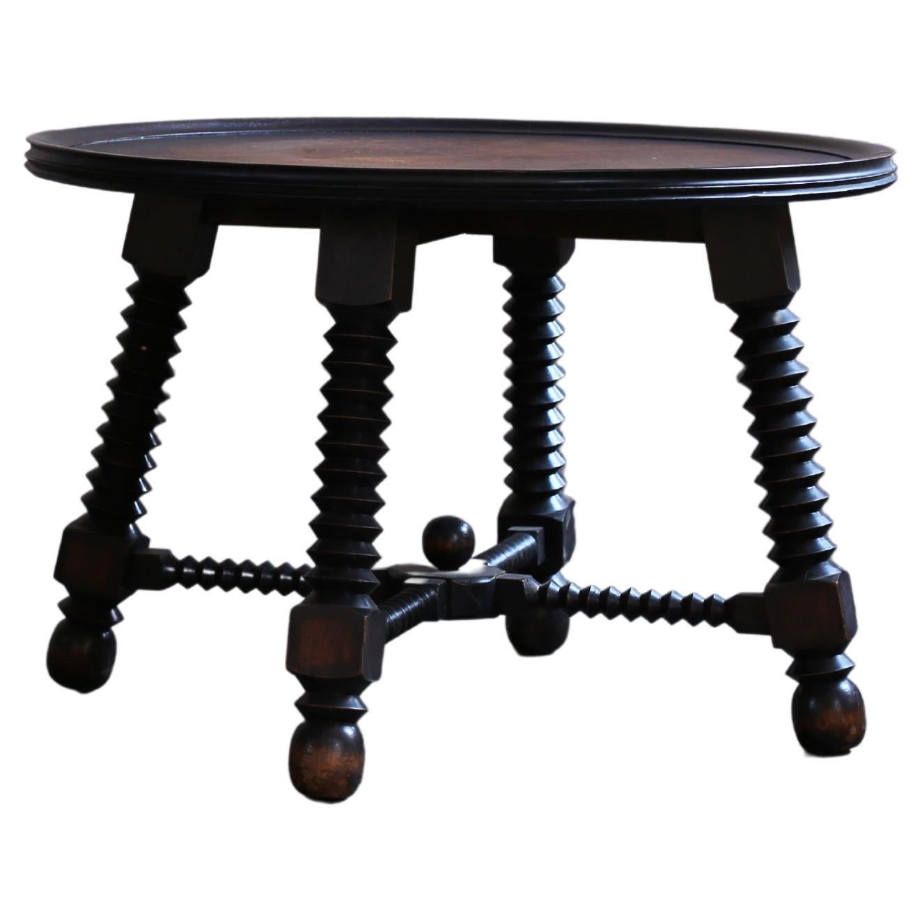 Art Deco Round Coffee Table at 1stDibs