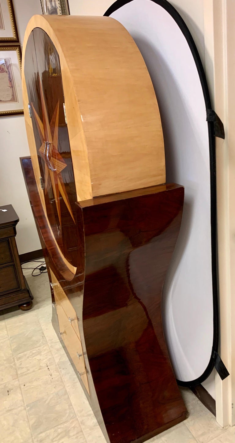 Art Deco Round Dry Bar Cabinet Credenza Sideboard at 1stDibs | rounded ...