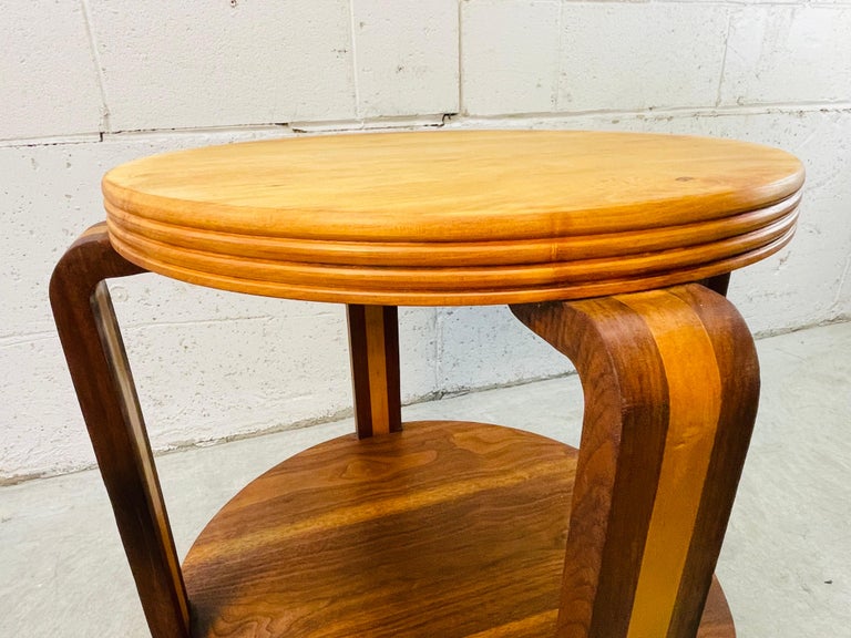 Art Deco Round Side Table For Sale at 1stDibs