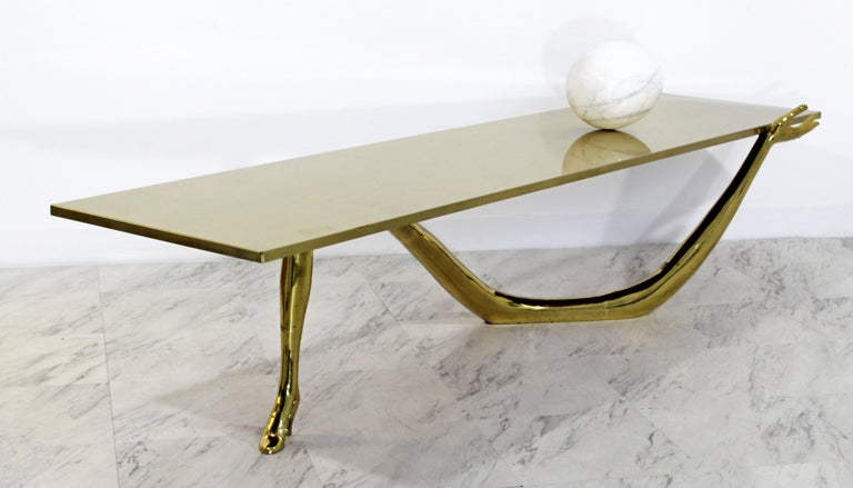 Art Deco Salvador Dali BD Surrealist Original Leda Low Brass Coffee ...