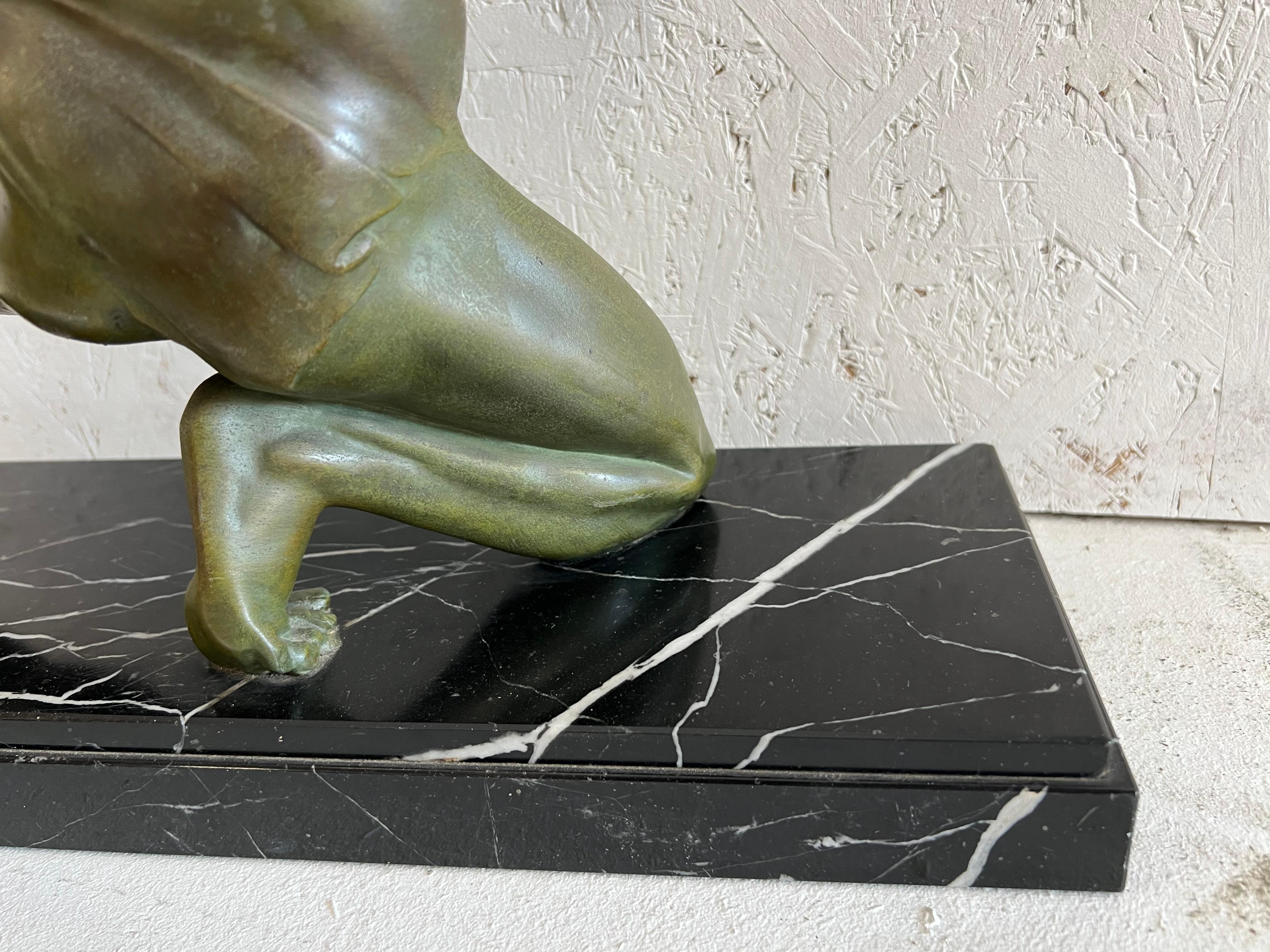 Art Déco Sculpture by Darny .G , Archer For Sale at 1stDibs