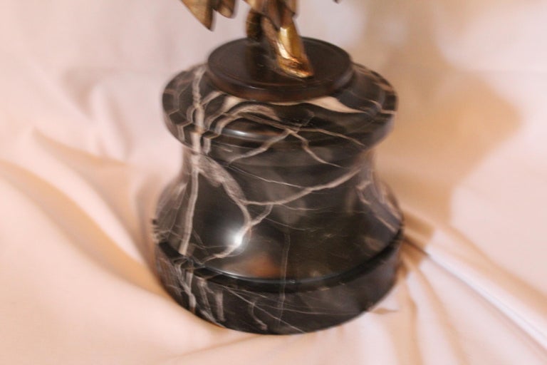 Art Deco Sculpture, Lady 'The Book Lady' Bronze and Marble after ...