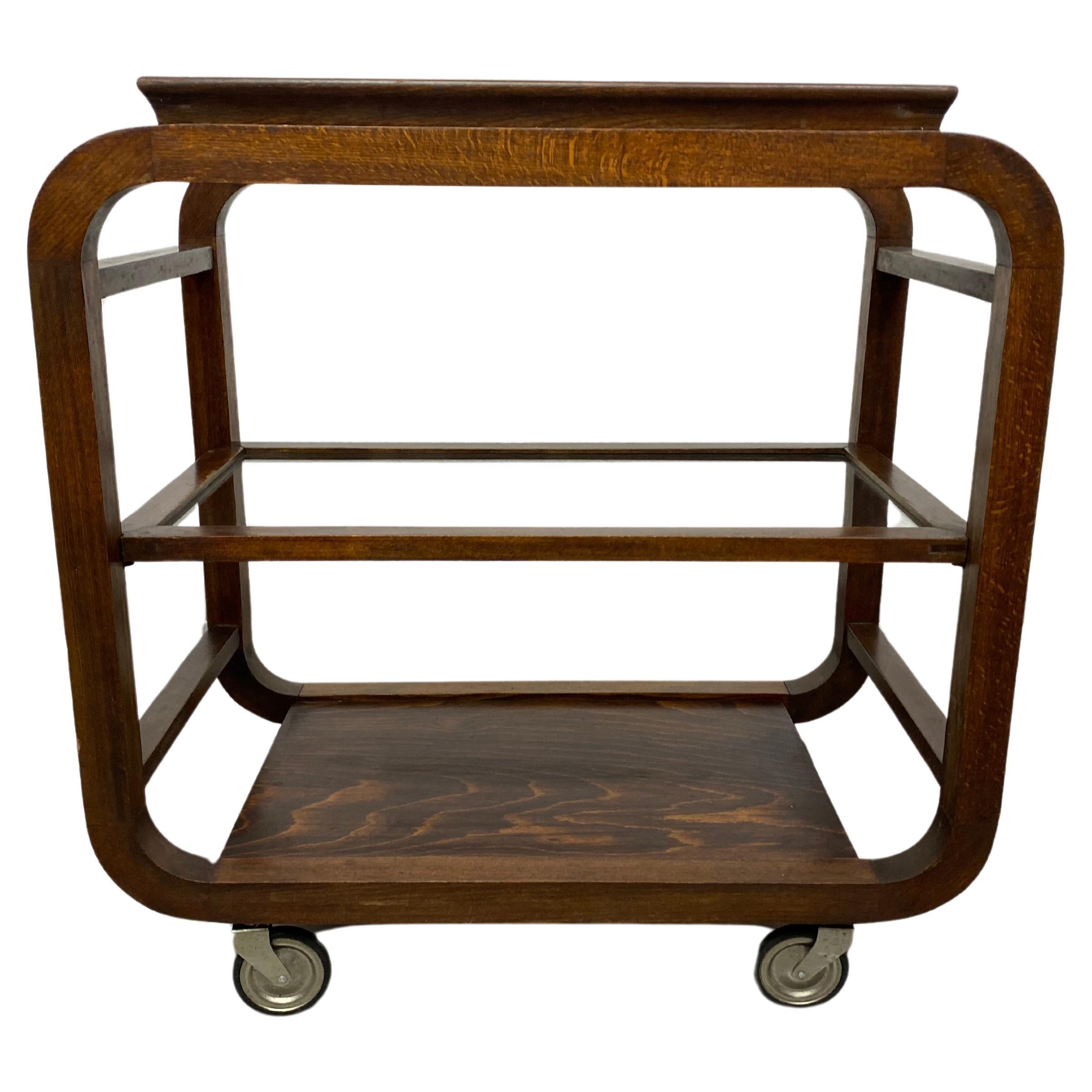 Art deco serving trolley For Sale at 1stDibs