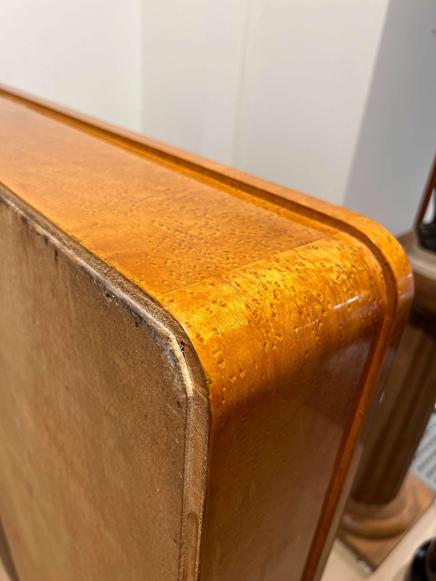 Art Deco Shelf, Birdseye Maple Veneer, French Polished, France, circa ...
