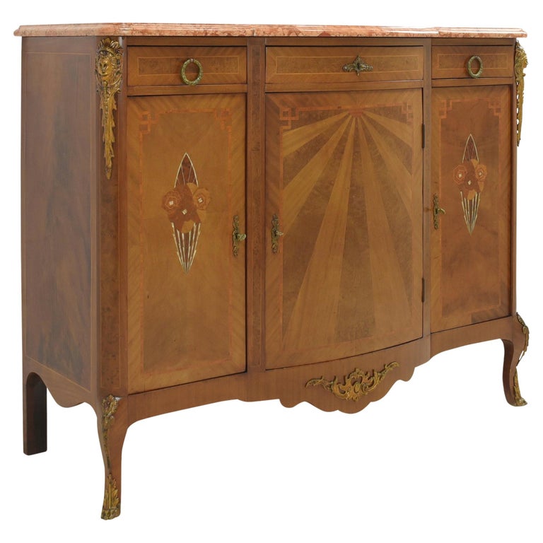 Art Deco Sideboard / Chest of Drawers / Chest Of Drawers in Mahogany ...