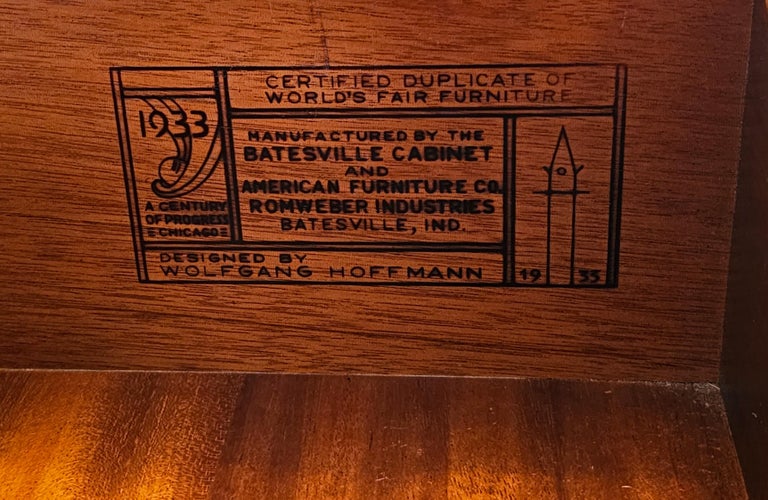 Art Deco Signed Wolfgang Hoffmann for Romweber World's Fair Display ...