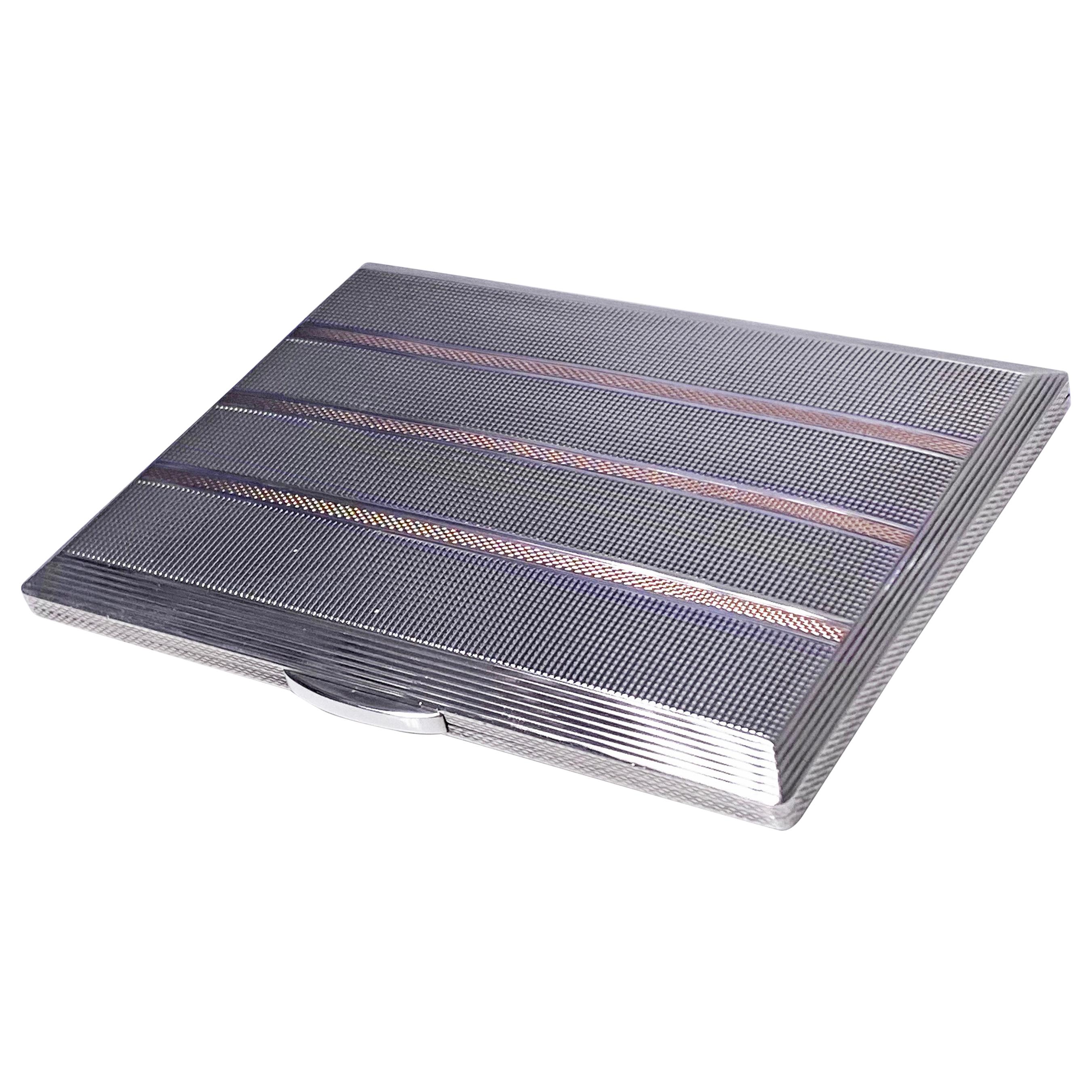 Art Deco, Diamond, Ruby Emerald, Cigarette Case at 1stDibs