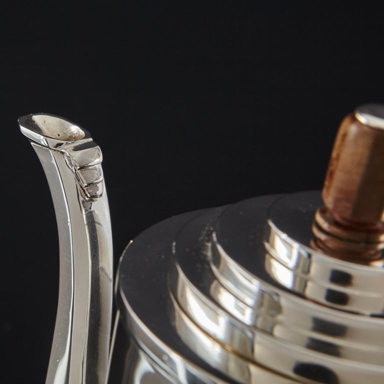 Art Deco Silver Coffee Pot For Sale at 1stDibs