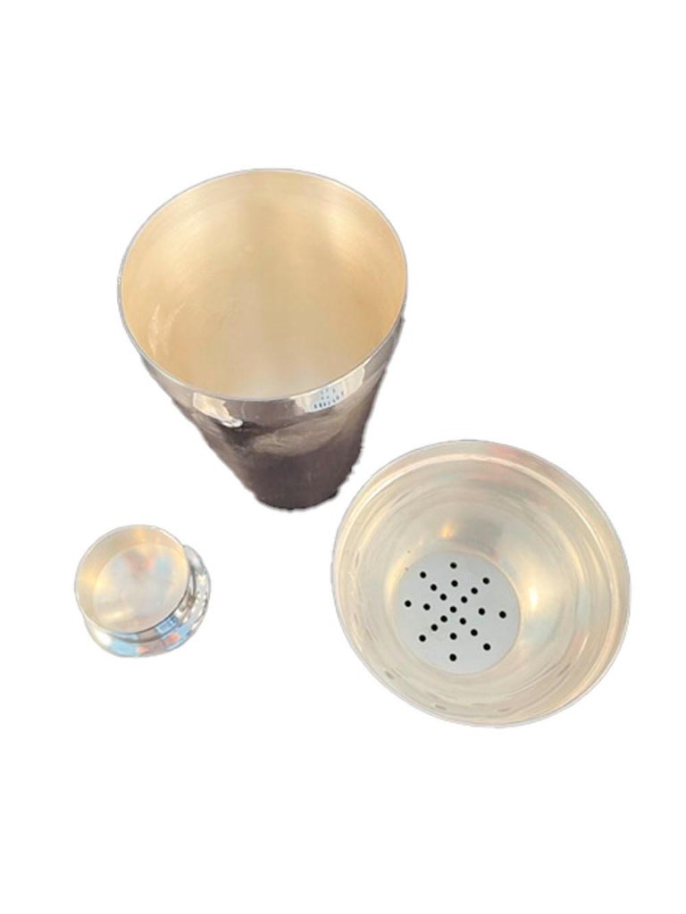 Art Deco Silver Plate Cobbler Type Cocktail Shaker By Wiskemann Belgium For Sale At 1stdibs