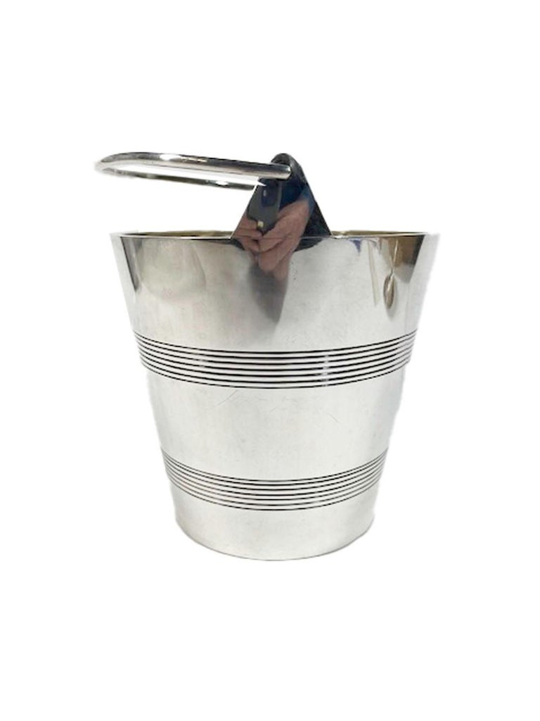 Art Deco Silver Plate Ice Bucket by Elkington and Co., Birmingham ...