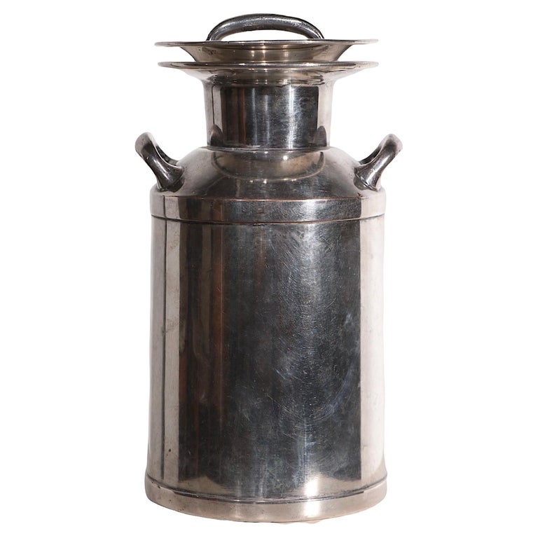 Art Deco Silver Plate Milk Can Cocktail Shaker by Warwick For Sale at ...