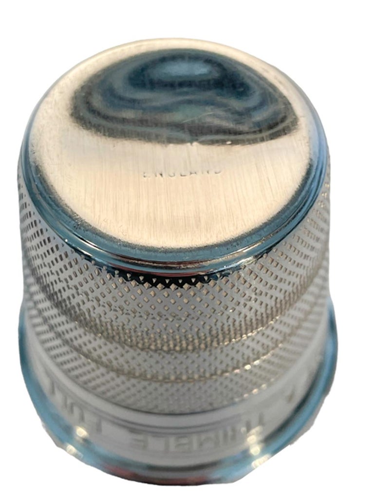 Art Deco Silver Plate Spirit Measure, Thimble Form Engraved Just A ...