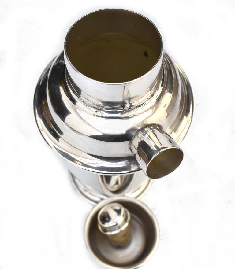 Art Deco Silver Plated Small Cocktail Shaker, Birmingham, England ...