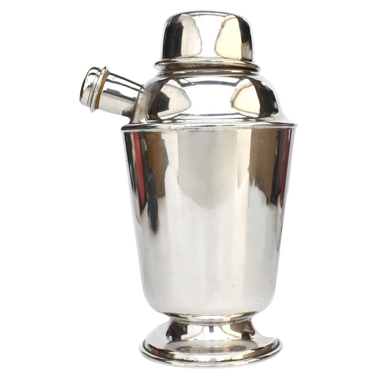 Art Deco Silver Plated Small Cocktail Shaker, Birmingham, England ...