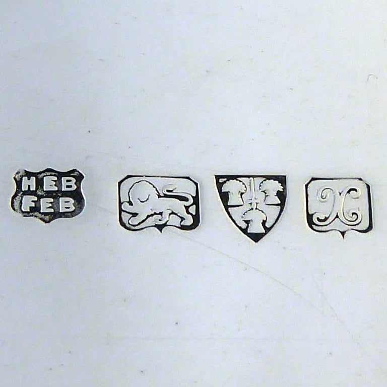 Art Deco Silver Tray, Barker Brothers, Hallmarked Chester 1923 at 1stDibs