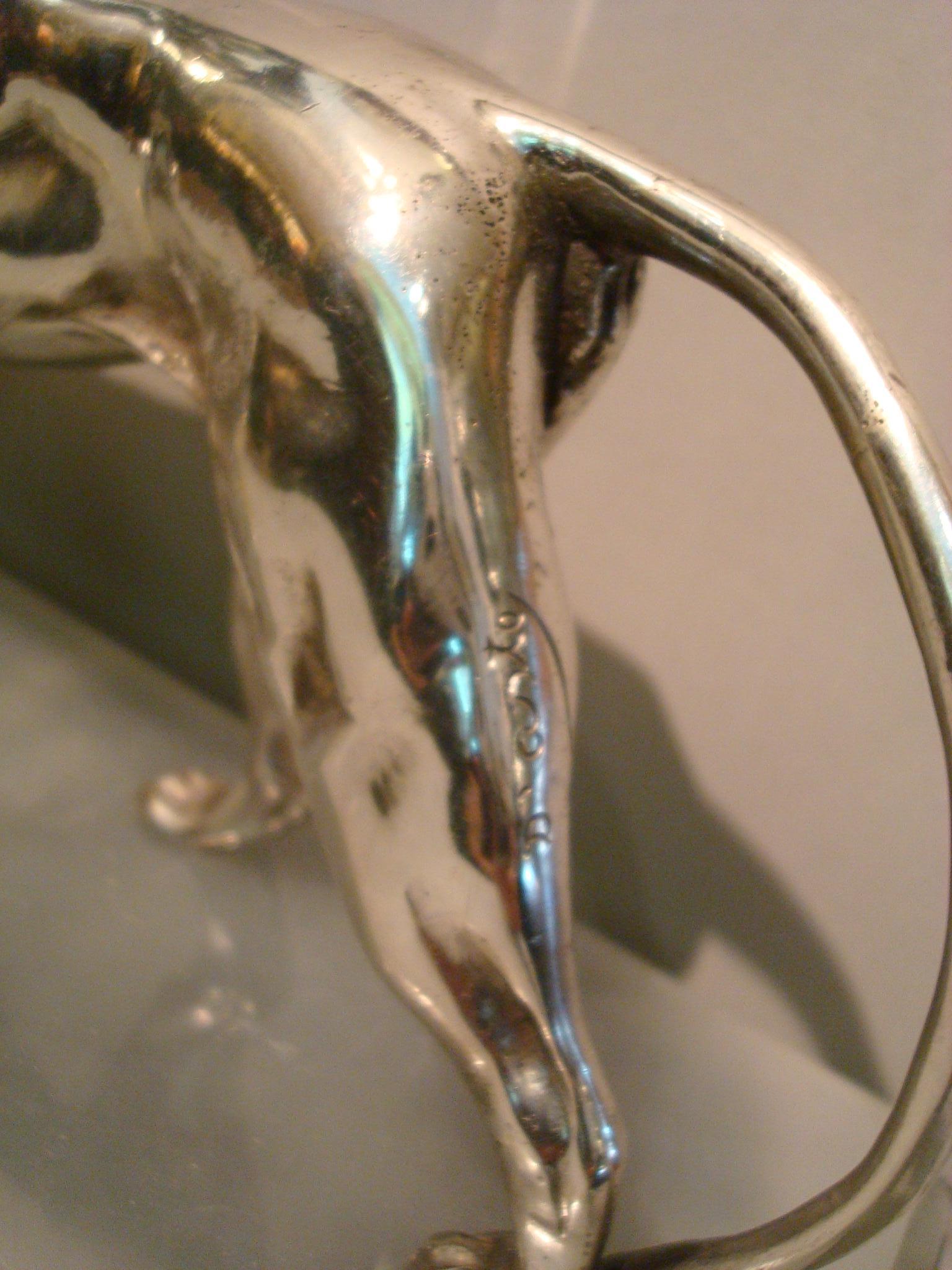 Art Deco Silvered Bronze Sculpture of Walking Panther by Joseph d'Aste ...