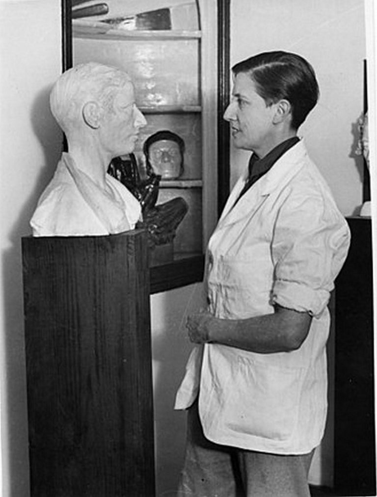 Art Deco Silvered Bronze Wall Sculpture by Doris Kathleen Flinn For ...