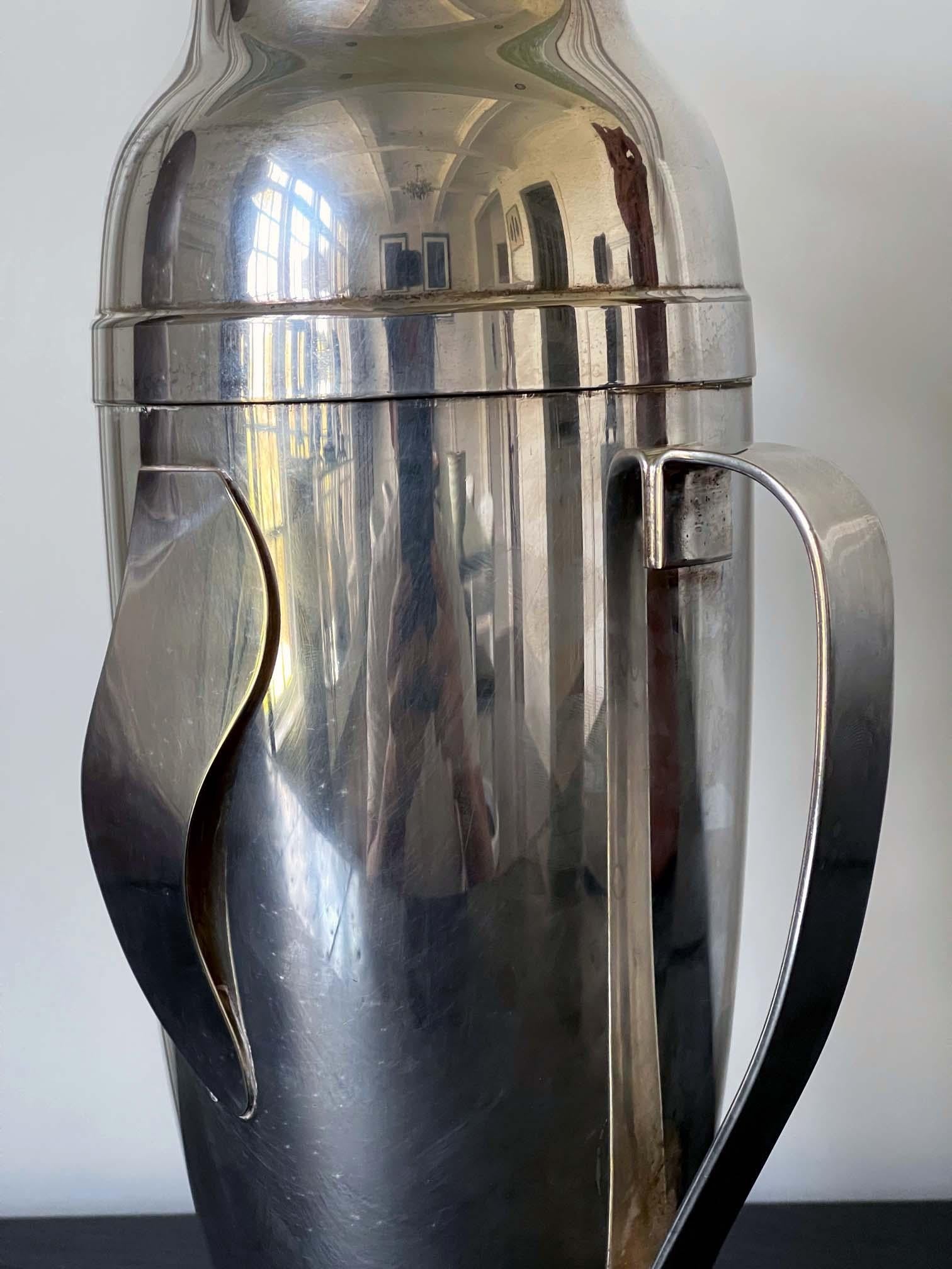 Art Deco Silverplate Penguin Form Cocktail Shaker Napier Emil Schuelke ...